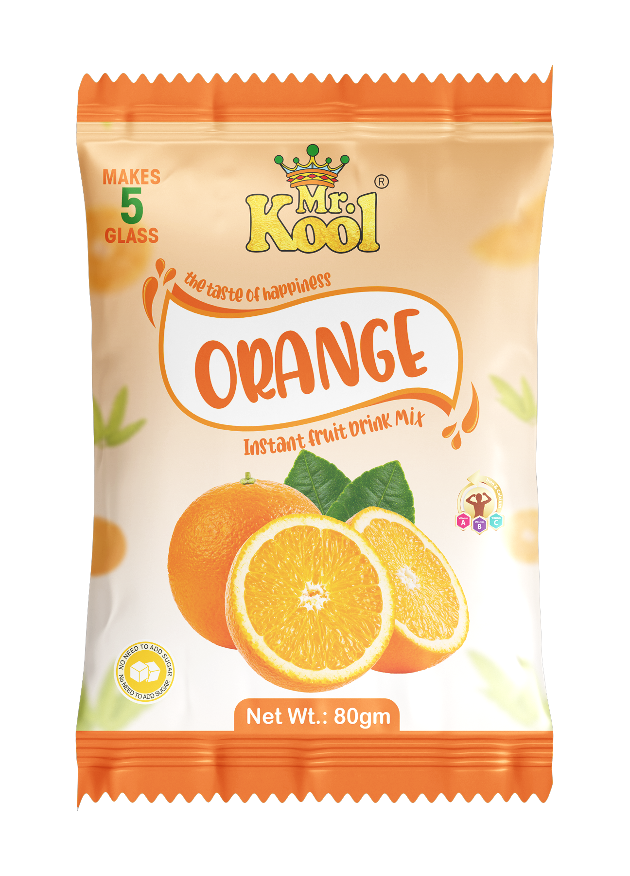 Mr. Kool Instant Drink Powder | Orange Flavour | Provides Instant ...